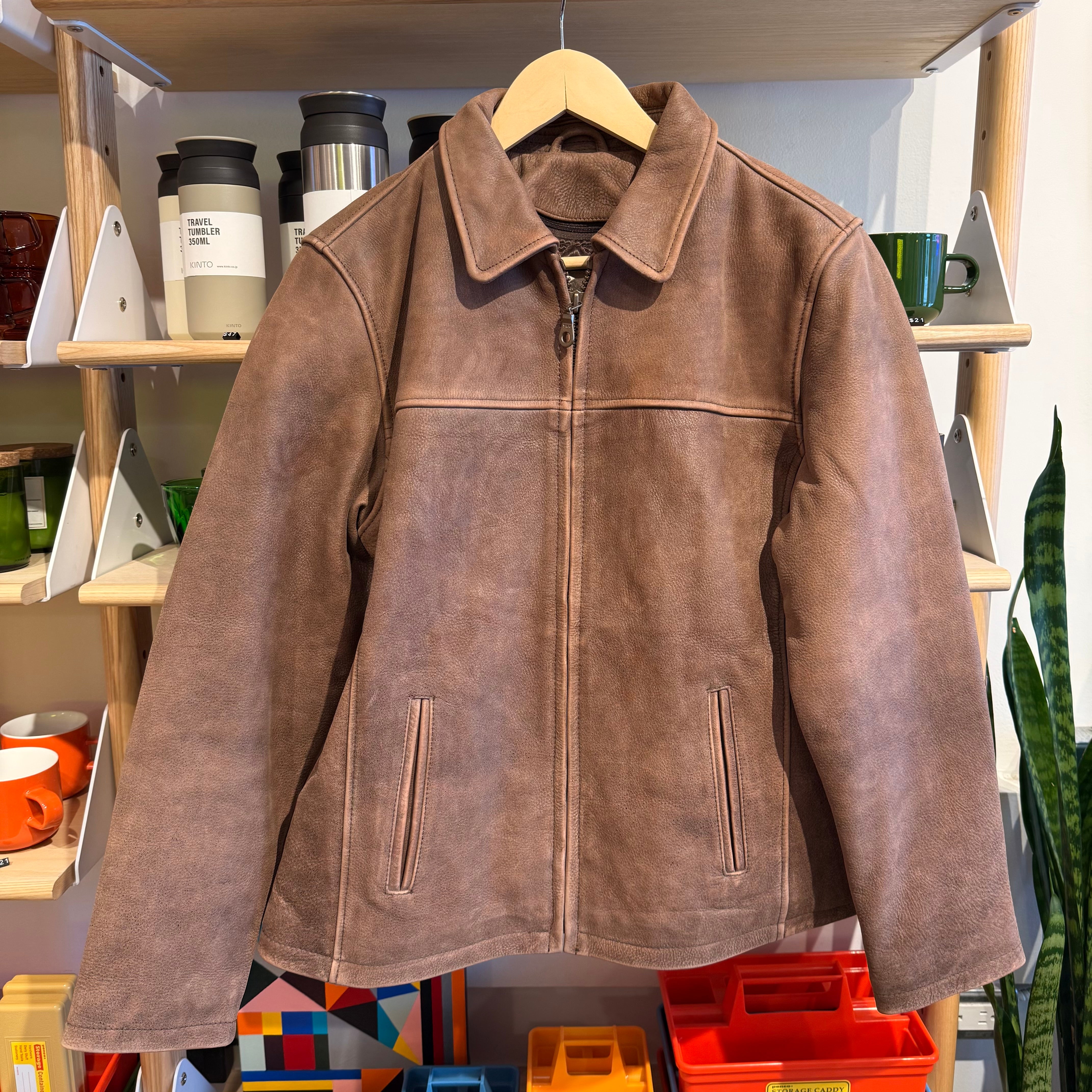 Brown Leather Jacket | M – Alt Haus Interior Design